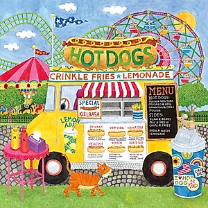 Ceaco - Food Trucks - Hot Dog Truck II - 500 Piece Jigsaw Puzzle
