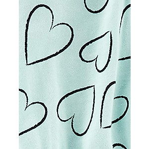 Simple Joys by Carter's Baby Girls' Fashion Jumpsuits, Pack of 2, Grey Dots/Mint Green Hearts, 12 Months
