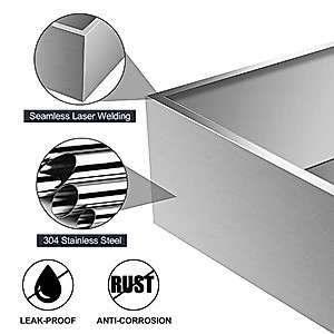 Hasopy Maple Syrup Evaporator Pan 30x16x9.5 Inch Stainless Steel Maple Syrup Boiling Pan with Valve for Boiling Maple Syrup