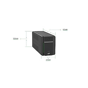 APC UPS 950VA Line Interactive UPS Battery Backup, BVK950M2 Backup Battery with AVR, 2 USB Charging Ports (Type C/Type A), Back-UPS Uninterruptible Power Supply, Black