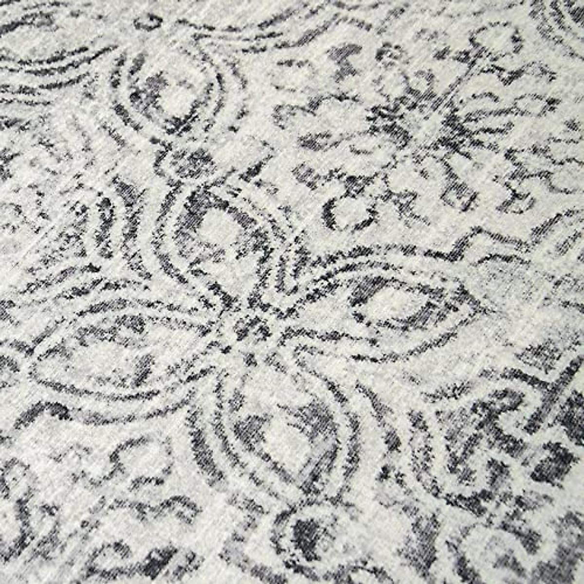ReaLife Machine Washable Rug - Stain Resistant, Non-Shed - Eco-Friendly, Non-Slip, Family & Pet Friendly - Made from Premium Recycled Fibers - Mosaic Tile - Gray, 2'6" x 8'