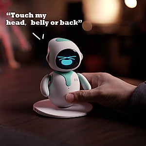 Eilik - Cute Robot Pets Toys with Abundant Emotions, Animations & Mini-Games, Your Perfect Desk Touch Interactive Companion, Holidays & Birthdays Gifts for Girls & Boys.