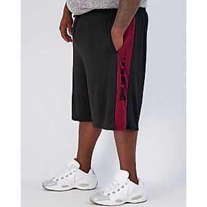 Real Essentials Men's Big & Tall Quick Dry 5X Shorts, 3 Pack - Athletic, Gym, Jogging, Running, Workout, 10'' Inseam, Breathable, Lightweight, Mid Rise