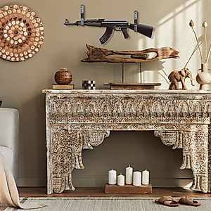 PIHSSFULL Secure Gun Hooks for Wall - Heavy Duty Steel Rifle and Shotgun Rack with Soft Padding for Safe Storage and Display