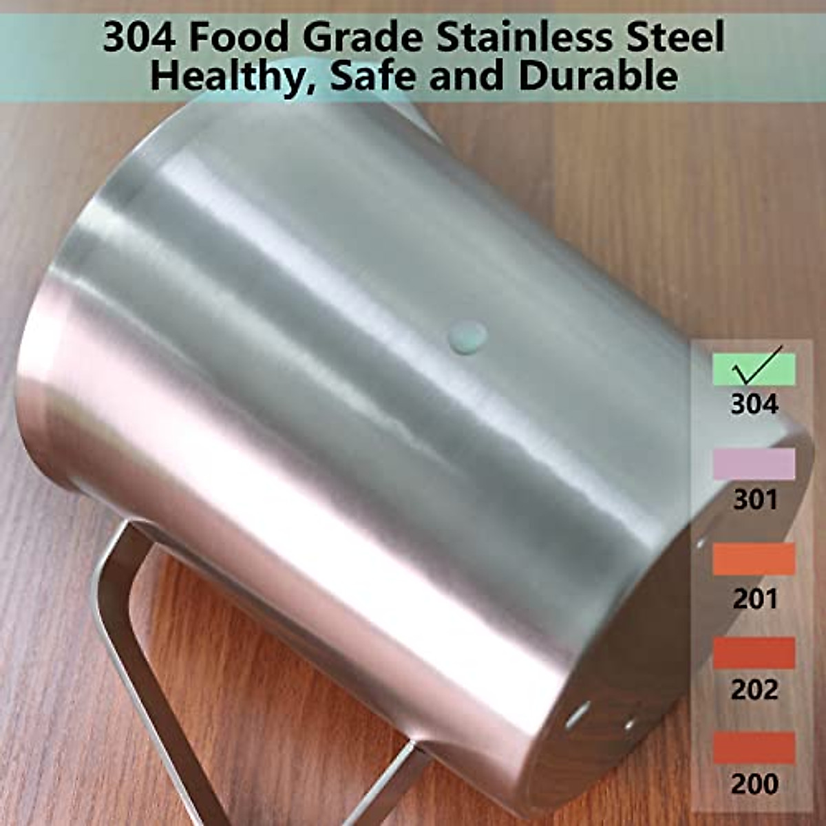 Measuring Cup, [Upgraded, 3 Measurement Scales, Including Cup Scale, ML Scale, Ounce Scale], Newness Stainless Steel Measuring Cup with Marking with Handle, 16 Ounces (0.5 Liter, 2 Cup)