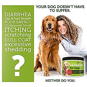 Pet Ultimates Probiotics for Dogs – 22-Species Dog Probiotics for Dog Digestive Support & Dog Antibiotics Recovery – Skin and Coat Supplement for Dogs Enhances Vitality – Dog Health Supplies (137 gr)