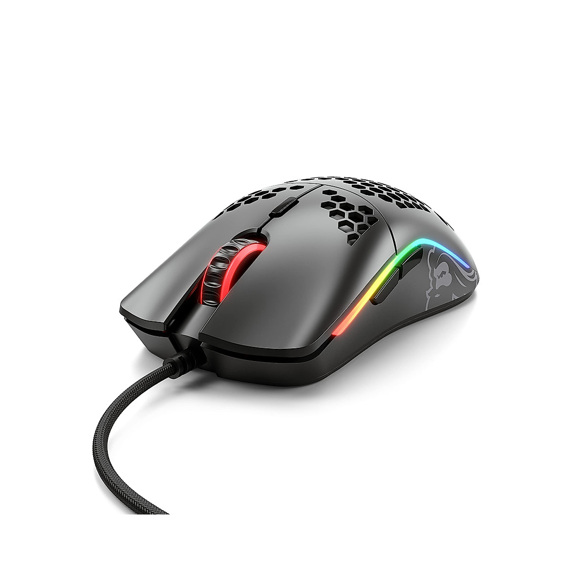 Glorious PC Gaming Race, Model O Wired Gaming Mouse 67g Superlight Honeycomb Design, RGB, Pixart 3360 Sensor, Omron Switches, Ambidextrous - Matte Black (RENEWED)