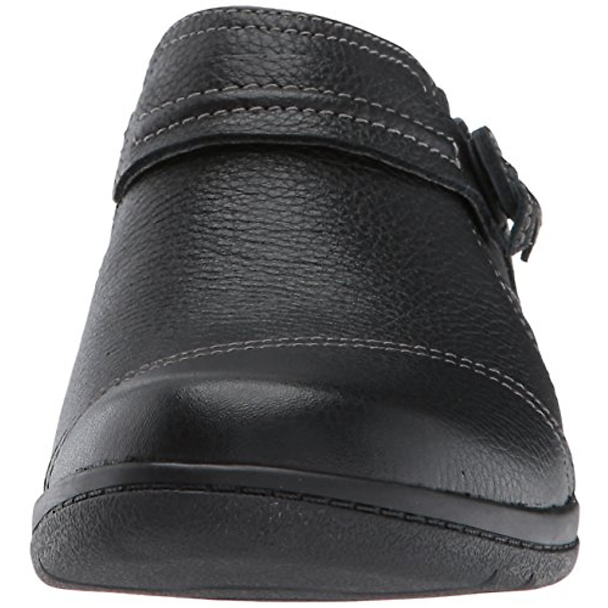 Clarks Women's Cheyn Madi Loafer, Black Tumbled Leather, 8.5 M US