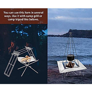 CAMPINGMOON Portable Mesh Fire Pit 16.5-inch with Carrying Bag SOLO-101(11.22" H)