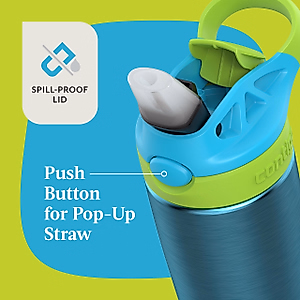 Contigo Aubrey Kids Stainless Steel Water Bottle with Spill-Proof Lid