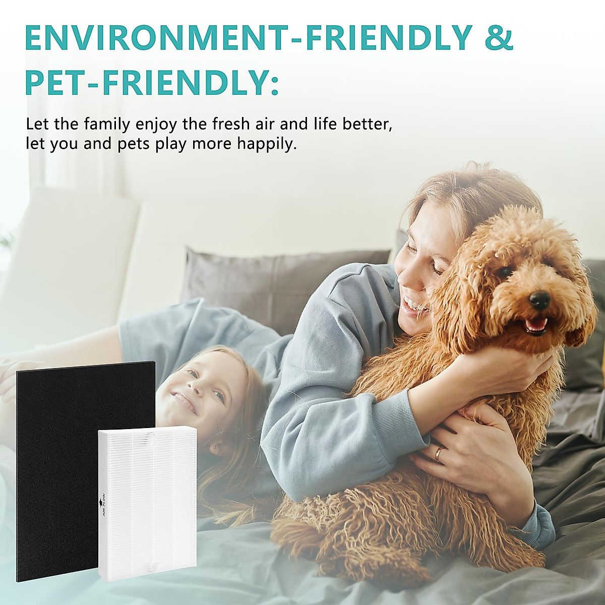 HPA300 Filter Replacement Compatible for Honey-well HPA200,HPA100 Series Filter,9 Pakcs R Filters Replacement by MIFLUS