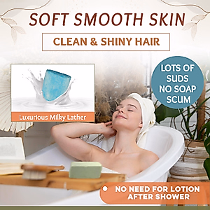 Amish Farms Original Recipe All Natural Soap Bar - Made in USA, Handmade, Vegan Moisturizing for Sensitive Skin - Women & Mens Bar Soap or Mens Soap - Wildflower Scent 5 Oz Each (5 Bars) Colors Vary