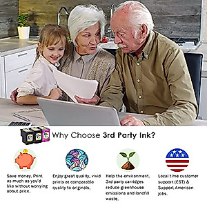 Limeink 3 Remanufactured Ink Cartridge Replacement 61XL High Yield for HP 1000 1010 1050 1055 1510 1512 2000 2050 2510 2512 2514 2540 2542 2543 2549 3000 3050 3050A 3051A 3054A Envy (2 Black, 1 Color)