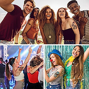 Konsait 15 Sheets Flower Temporary Tattoos for Women, Half Arm Tattoos Sleeves Stickers, Rose Flower Skull Butterfly Fake Tattoos, Arm Chest Shoulder Decorations Tattoos for Adults Girls Kids