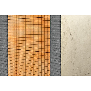 Schluter All-Set Modified Thin-Set Mortar - Ideal for Ditra and Kerdi Systems, Suitable for Ceramic, Porcelain, Stone Tile, Interior and Exterior Use - Grey, 50 Lbs - SETA50G