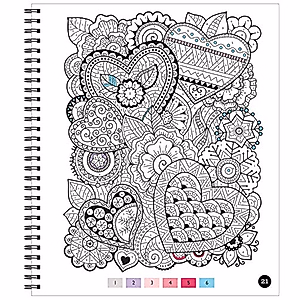 Brain Games - Color by Number: Stress-Free Coloring (Green)