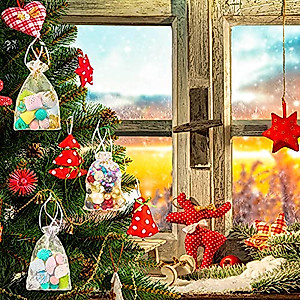 Outus 100 Pieces Butterfly Organza Drawstring Gift Bags 4 x 6 Inch Butterfly Jewelry Pouch White Drawstring Organza Candy Bags for Wedding Festival Christmas Party Favor Supply, Silver and Gold