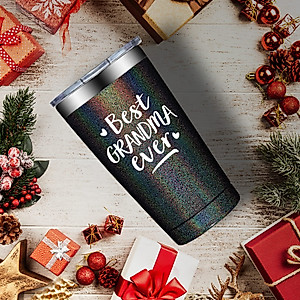 Fufendio Gifts for Grandma - Grandma Christmas Gifts - Great Grandma Gifts - Best Grandma Ever Gifts - Birthday Mothers Day Gifts for Grandma - Grandma Mug Tumbler 20oz