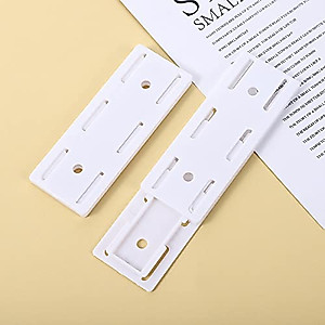 15Pcs Self-Adhesive Desktop Socket Fixer Wall Mount Socket Bracket Power Strip Holder Punch Free Socket Stand for WiFi Router Reusable Socket Fixer for Kitchen Home and Office(white)