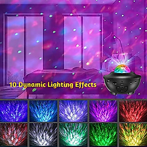 Galaxy Projector Star Projector with Remote/Smart APP Control&Voice Control&Music Speaker&Timer,Starry Sky Night Light Projector for Kids Adults Bedroom/Party/Valentine's Day/Holiday Decoration