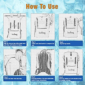 Iculbag Backpack Coolers Insulated Leak Proof 36cans for Man Women Insulated Cooler Backpack Waterproof Soft Travel Hiking Beach Camping Picnic for 12hours Cooling