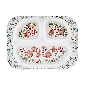 Pfaltzgraff Winterberry Melamine Child Dinner Tray, Set of 4