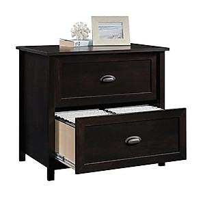 Pemberly Row Engineered Wood 2-Drawer Lateral File Cabinet in Estate Black