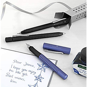 Faber-Castell Grip 2011 Medium Tip Ballpoint Pen - Frost Black