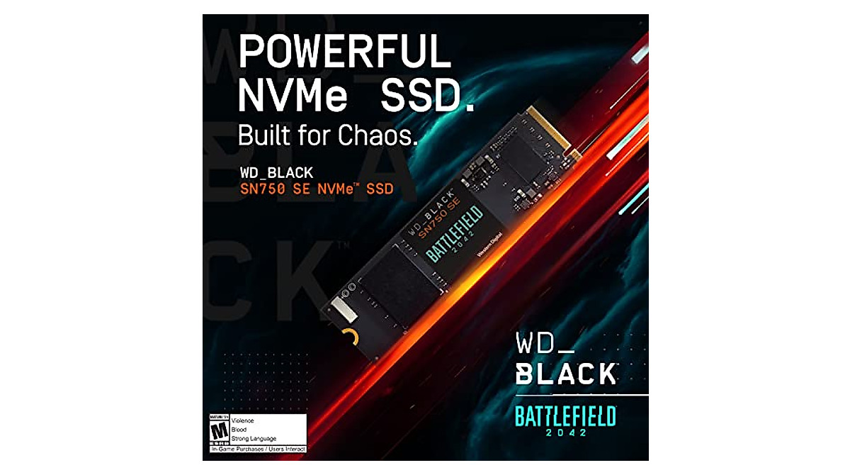 WD_BLACK 1TB NVMe SSD & Battlefield 2042 Game Code