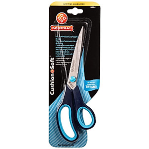 Mundial Cushion Soft BP1890-1 Dressmaker Shears, Blue/Lt. Blue Handle