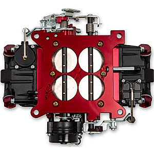 NEW HOLLEY 600 CFM QUICK FUEL BRAWLER STREET CARBURETOR,RED BILLET BLACK FINISH,MECHANICAL SECONDARIES,ELECTRIC CHOKE,4150 MODEL,COMPATIBLE WITH GASOLINE