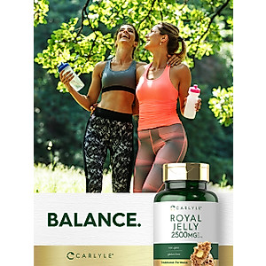Carlyle Royal Jelly Capsule | 2500mg | 120 count | Non-GMO and Gluten Free Formula | Traditional Supplement