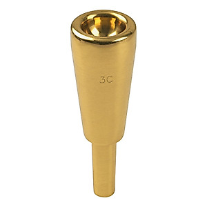1Pcs Yootones 9.8mm Outer Diameter 3C Heavy-Duty Trumpet Mouthpiece Compatible with Trumpet Accessories (Gold)