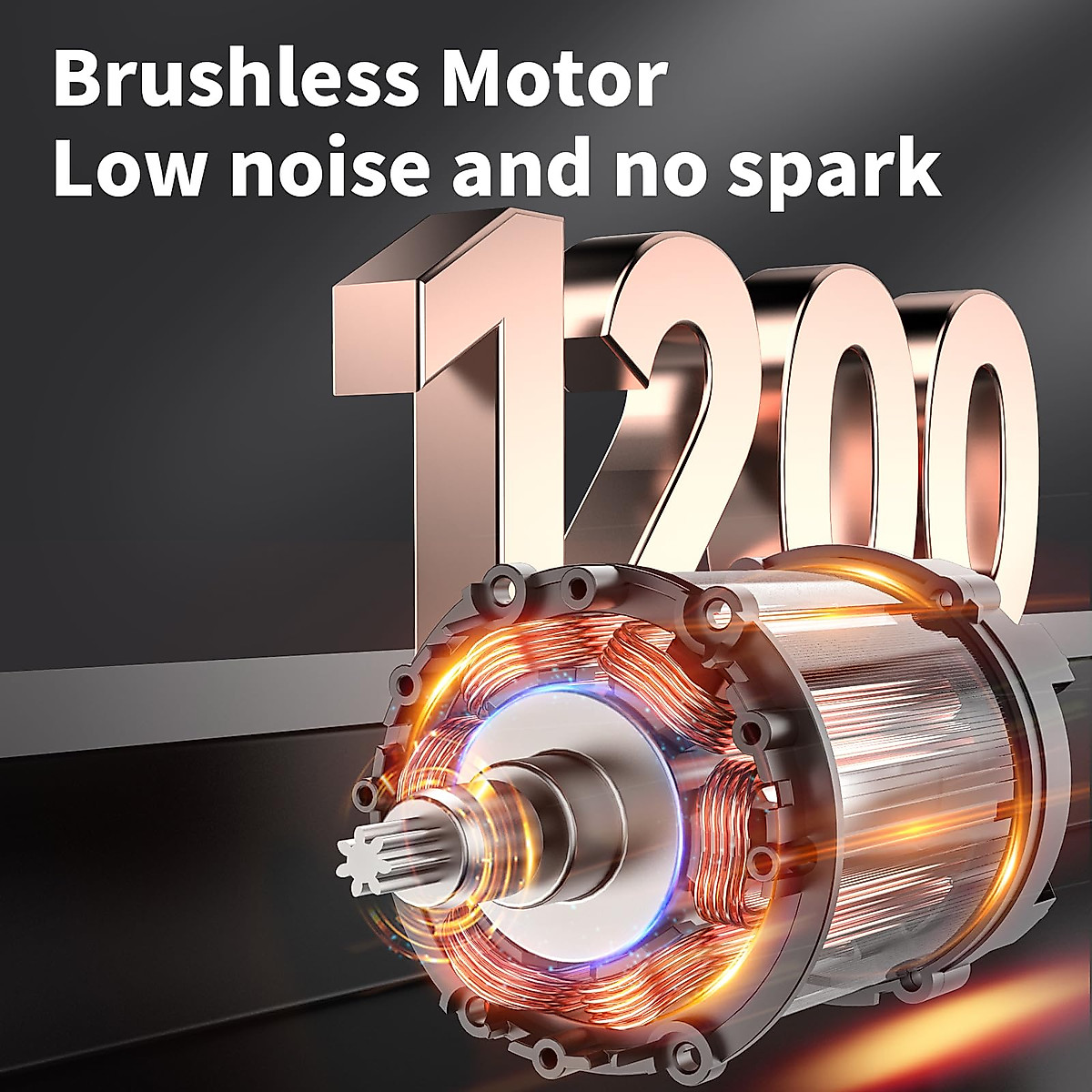 Cordless Impact Driver Kit 16.8V Max Torque 140Nm（105ft-lbs）High Rotation Electric Impact Driver Brushless Motor Continuously Variable Rechargeable 1/4" impact driver 2.0Ah Batteries