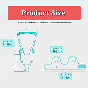 IULONEE Baby Walker, Handheld Kids Toddler Walking Harness Helper Assistant Protective Belt Child Activity Walker Adjustable Standing Up Walking Learning Helper for Toddler 7-24 Month (Pink)