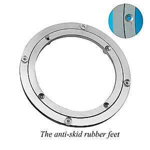 2 Pack Lazy Susan 8 inch Aluminum Turntable Ball Bearing, Heavy Duty Silent Turner Bearing Turntable Bearing Swivel Turntable Bearing 8 inch