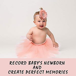 Baby Tutu Skirt Infant Tutus Baby Girls & Toddlers Girls Pink Tulle Tutu First Birthday Tutu Skirt Sets with Flower Headband