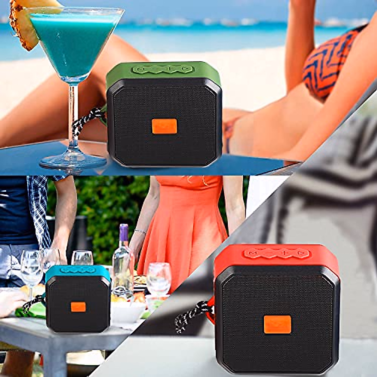 TEK STYZ IPX7 Speaker Compatible with Your Bose SoundLink Around-Ear with 13H Waterproof Playtime, Indoor, Outdoor Travel 1500 (Blue)