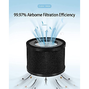 2-Pack TT-AP001 Filter Replacement for TT-AP001, VAVA VA-EE014 Air Purifiers, H13 True HEPA Filter, Replace TT-AP001SPF