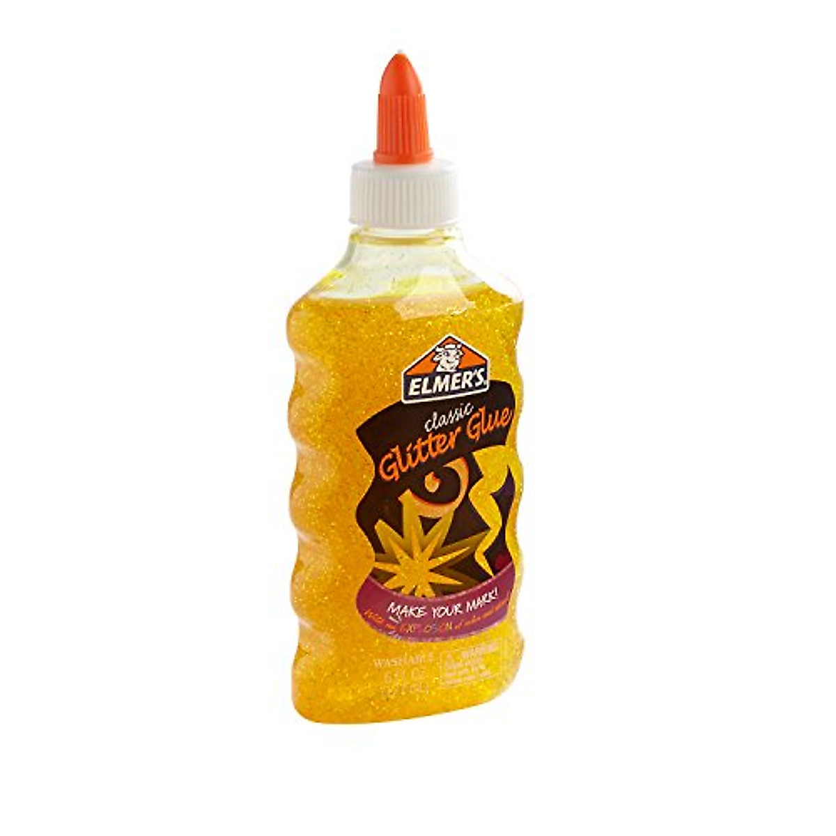 Elmer's Classic Glitter Glue, 6 Ounces, Assorted Primary Colors, Set of 3 - E317