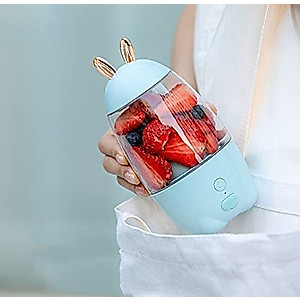 MXJCC Portable Blender, Smoothies Personal Blender Mini Shakes Juicer Cup USB Rechargeable (Color : Green)