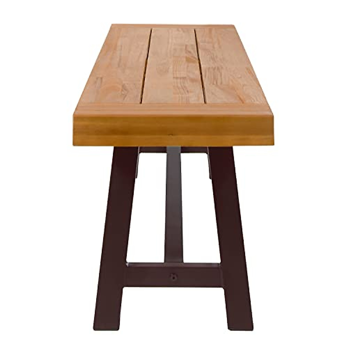 Christopher Knight Home 318117 Carlisle Benches, Sandblasted Brown + Rustic Metal