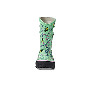 BOGS Rain Boot Bees (Toddler/Little Big Kid), Mint Green, 2 US Unisex