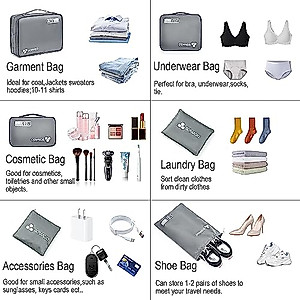 Joyway Luggage Sets,3 Piece Suitcase Set Carry On Luggage with Spinner Wheels,Hardside PP Durable Luggage with TSA Lock(Blue, 11 piece set)…