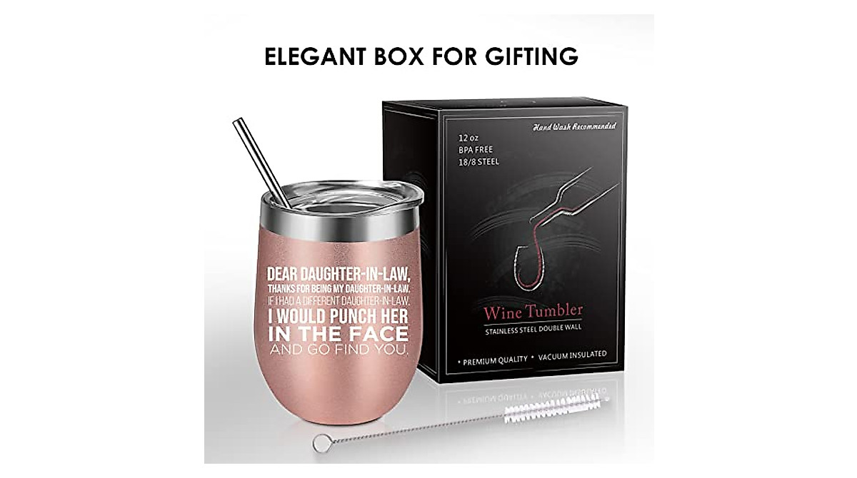 GSPY Wine Tumbler for Daughter in Law - Gift Idea
