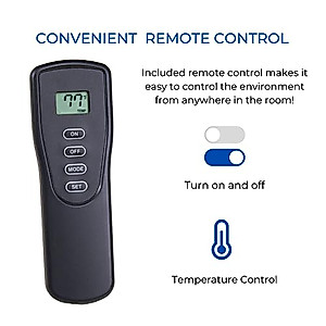 Duluth Forge Dual Fuel Ventless Gas Fireplace Insert, Remote Control, 9 Fire Logs, Use with Natural Gas or Liquid Propane, 32000 BTU, Heats up to 1500 Sq. Ft., Black