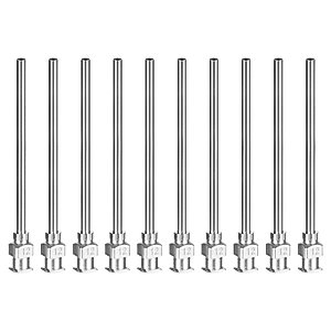 PATIKIL Blunt Tip Dispensing Needle 12G, 10 Pcs 2 Inch Stainless Steel Liquid Dispenser Needles with Lure Lock for Refilling Liquid Inks Adhesives Glue