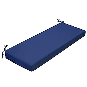 idee-home Outdoor Bench Cushion 42 inch, Patio Bench Cushion Indoor, Patio Furniture Chair Cushion Bench Pad, Porch Swing Cushion with Ties, Bay Window Seat Sofa Garden Replacement Loveseat Cushion