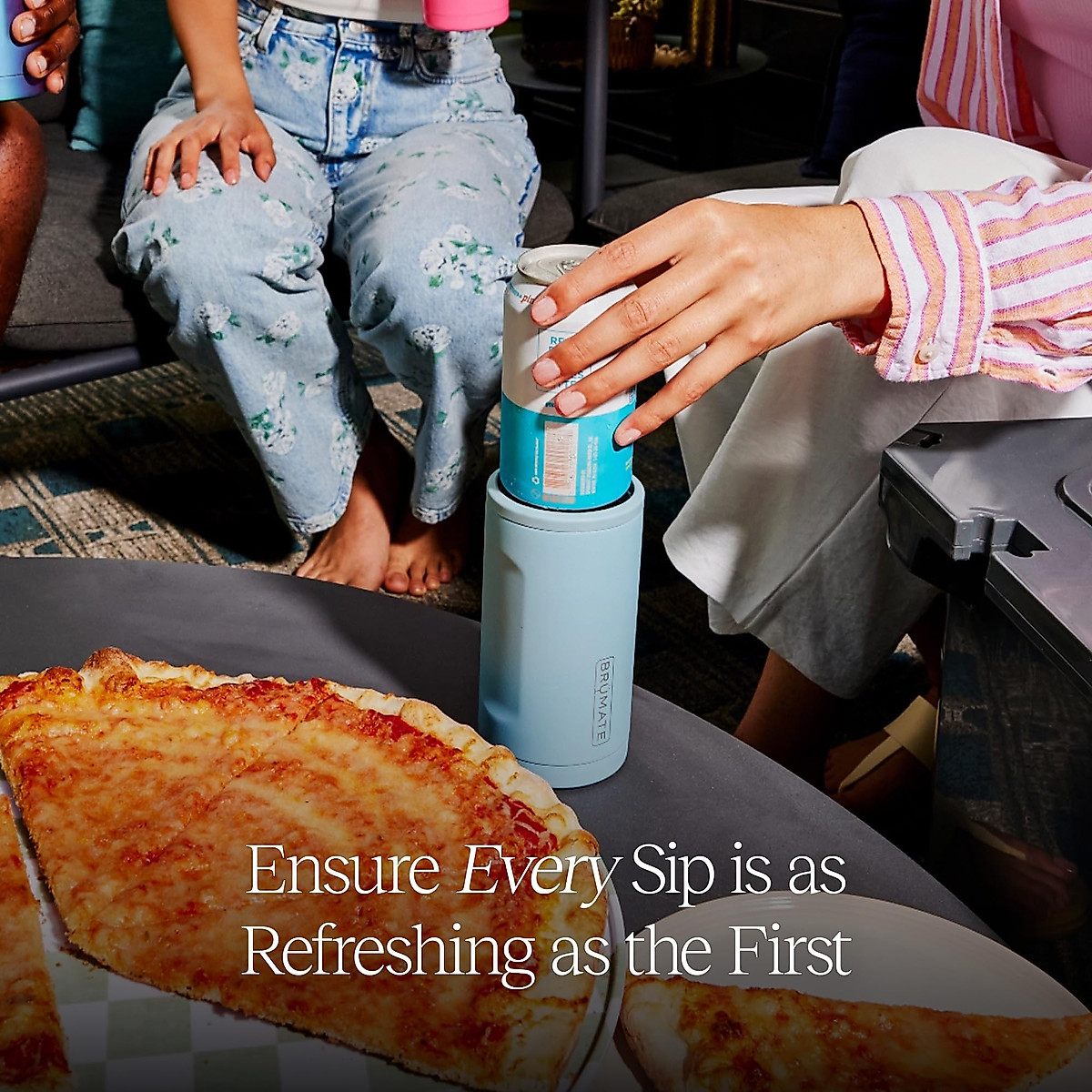 BrüMate Hopsulator Trio 3-in-1 Insulated Can Cooler for 12oz / 16oz Cans + 100% Leak Proof Tumbler with Lid | Insulated for Beer, Soda, and Energy Drinks (Walnut)