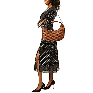 Persaman New York Angolene Quilted Leather Shoulder Bag, Brown